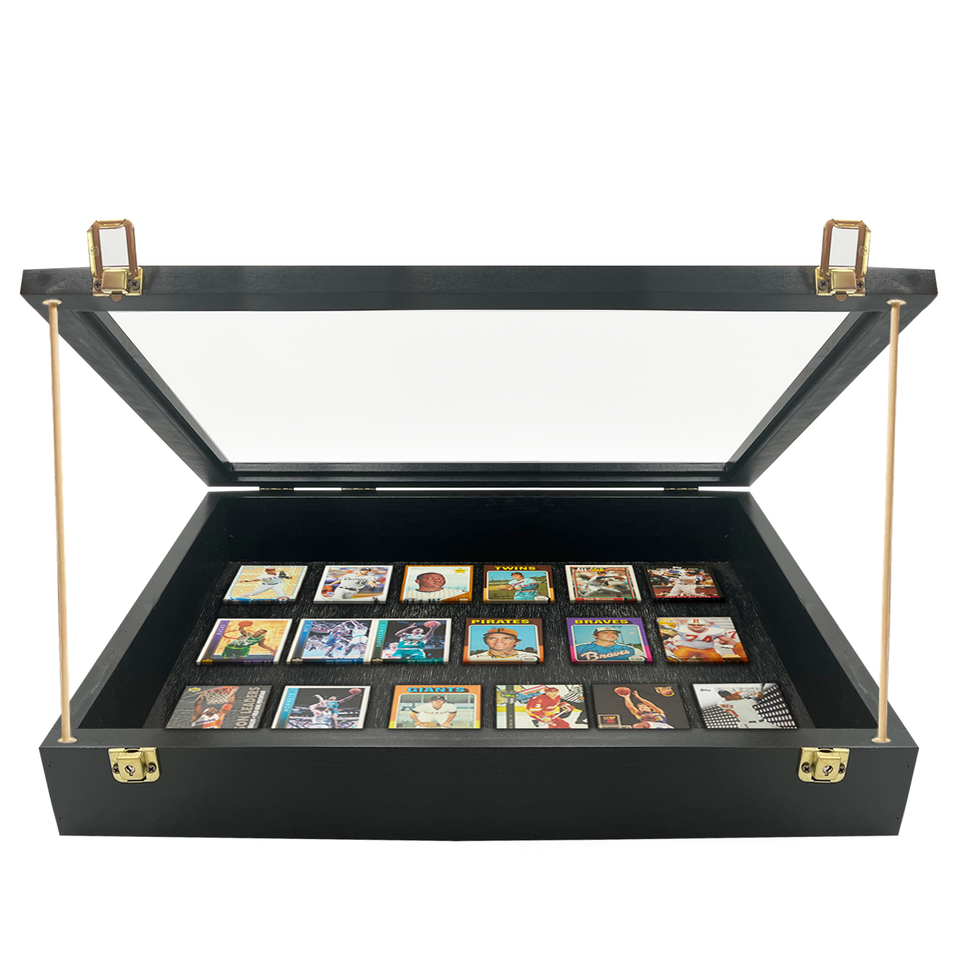 Trade Show Display Case Glossy Black P304B Card, Jewelry, and Show ...