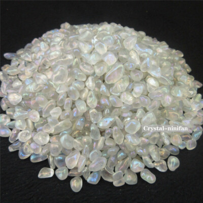 100g Beautiful Bulk Moonstone Stones Tumbled Crystal Particles Manmade ...