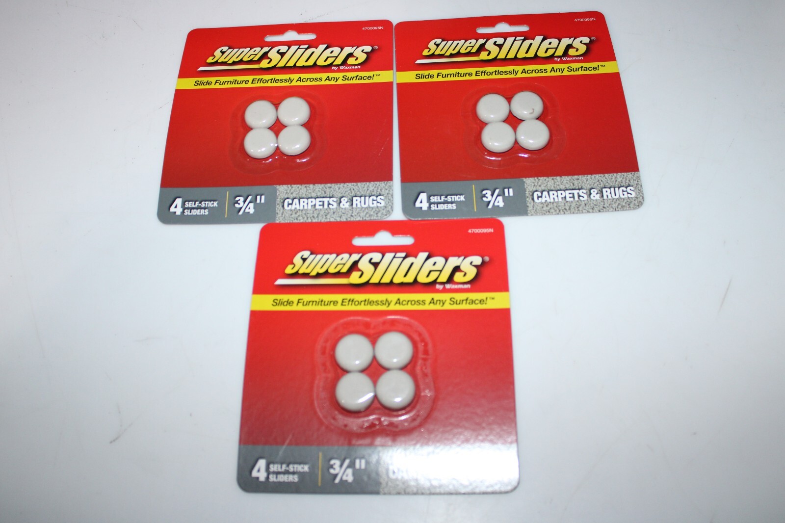 (3 Pack) 12 Pcs Super Sliders Self-Stick Furniture Sliders Reusable ...