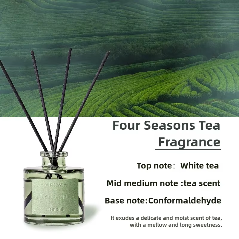 50ML Reed Diffuser Oil Flameless Home Fragrance Air Freshener Tea Scent ...
