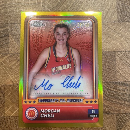 MORGAN CHELI 2024 Topps Chrome McDonalds All American GOLD Refractor ...
