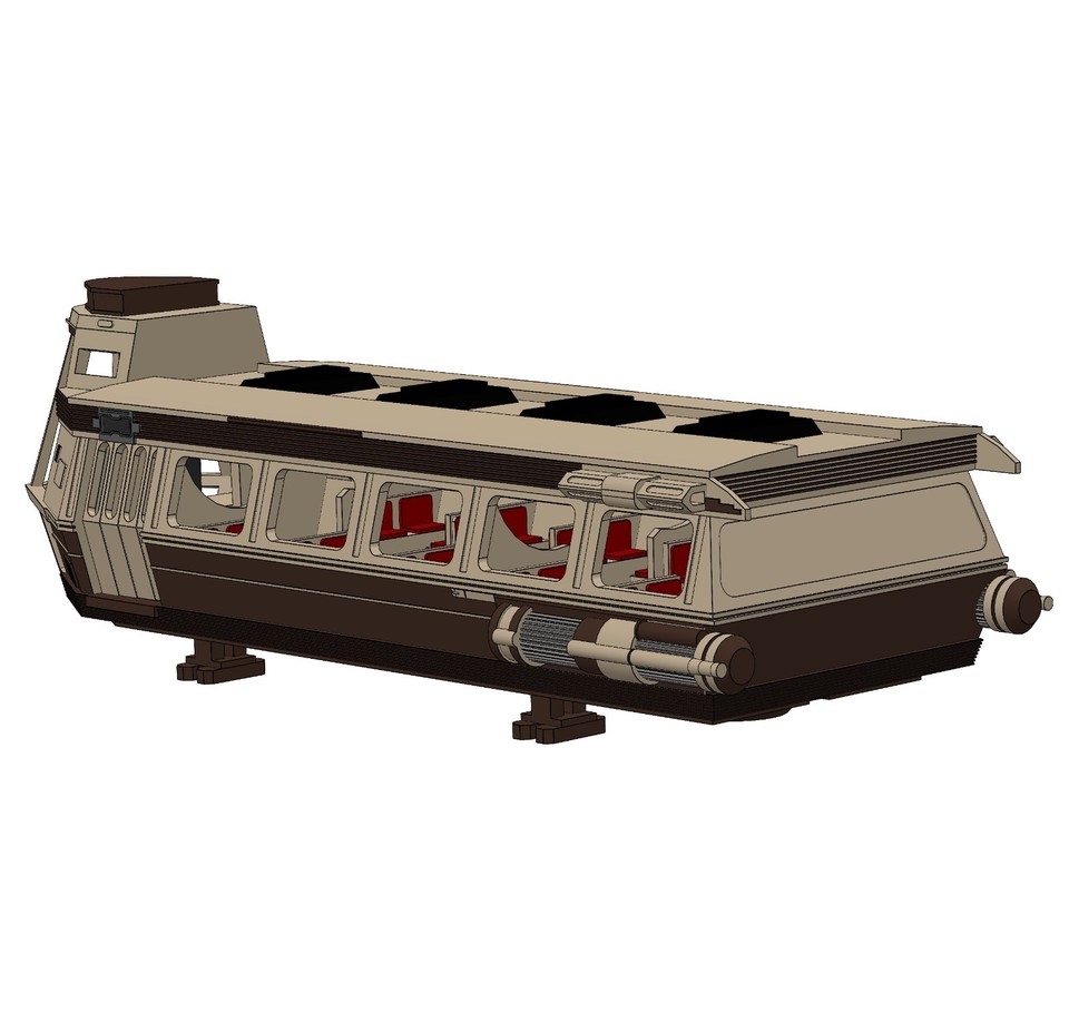 HFY-3920 Shuttle Ferry For 3.75 in (1:18) Figures (Painted) | eBay