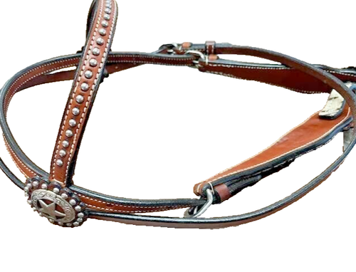 Circle Y Leather Headstall Zebra Print Hide-New With Tags | eBay