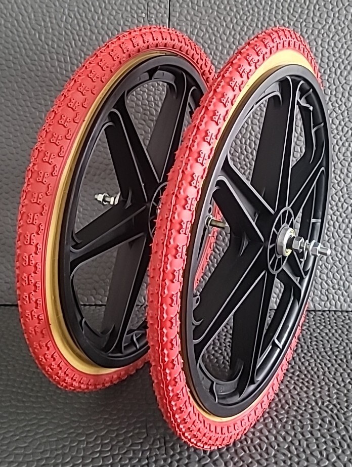 Bmx Bike Wheels And Tires 20"x2.40" Park Street BMX Bike TIRES Snow