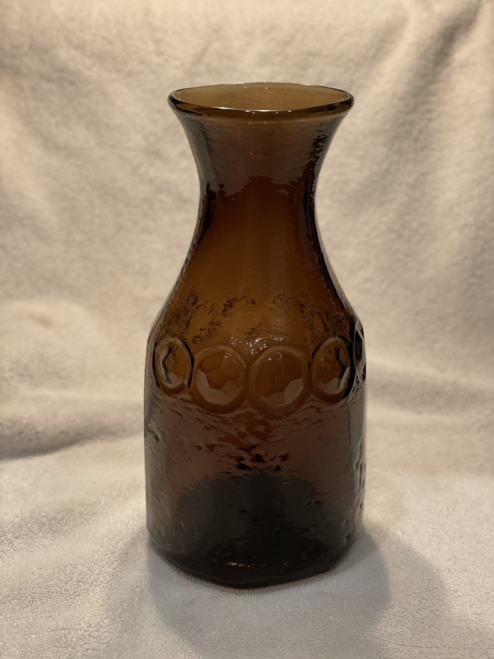 Rare Tiffin Franciscan Madeira Crystal Smoke Brown Glass Carafe 9 1/2 ...