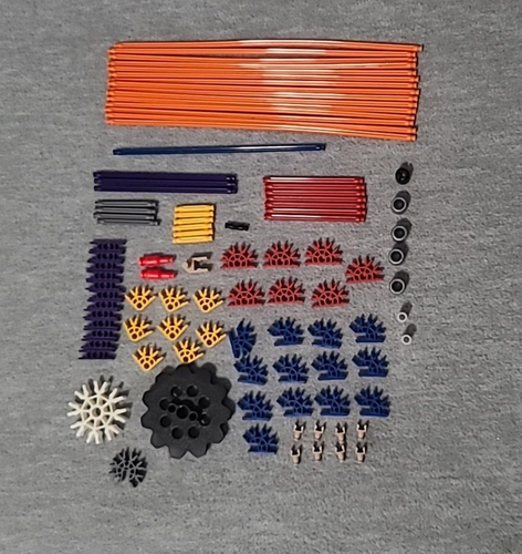 98 K'nex Mix Lot Micro Chain Ladder Connectors Clip with Hole Spacer ...