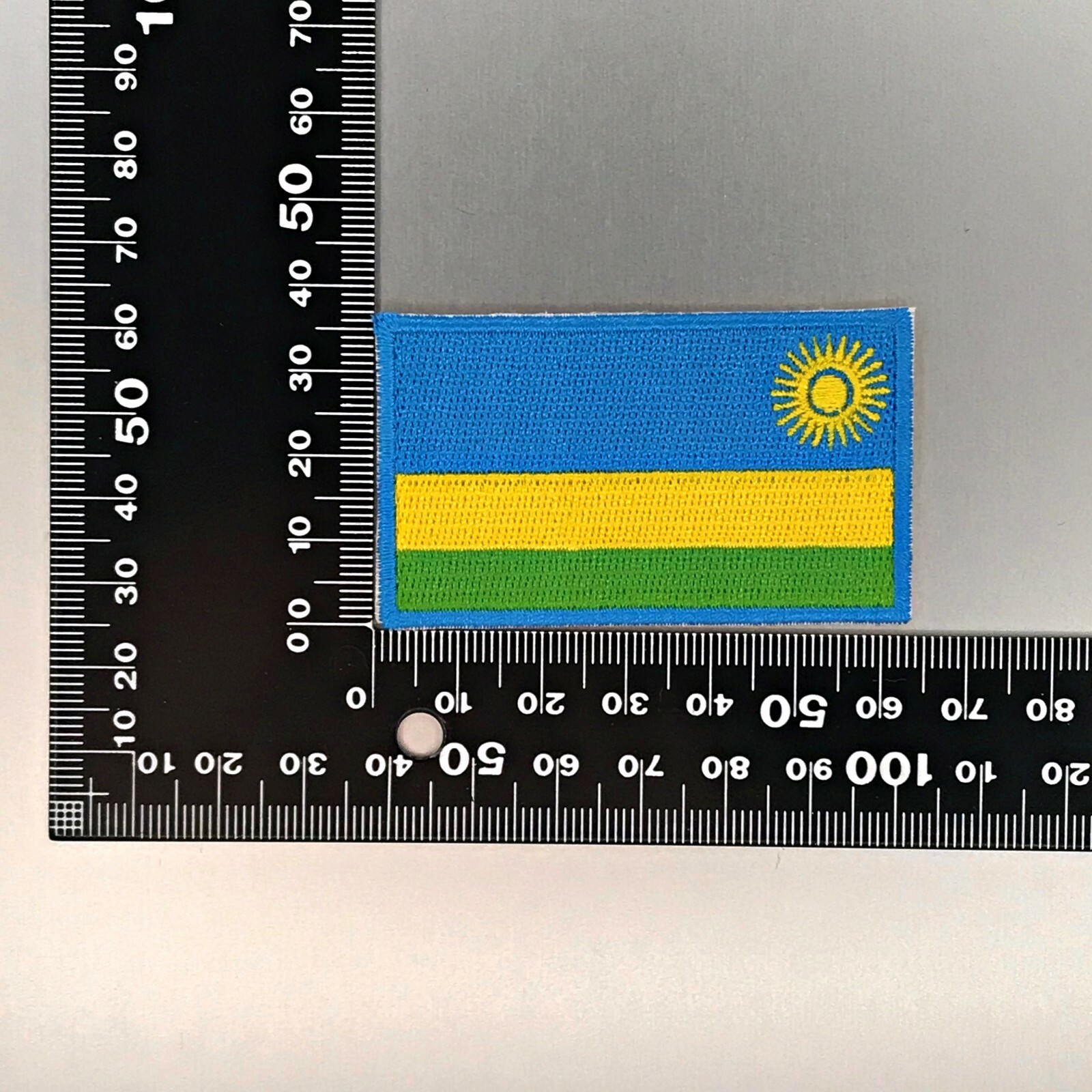 Rwanda Flag Patch — Iron On Badge Embroidered Motif — Rwandan World Mini | eBay