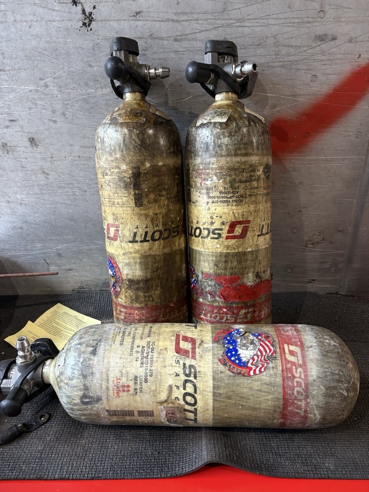 Scott 5.5 SCBA Cylinder 45 Min 5500 PSI Quick Connect 2014 Hydro 2023 ...