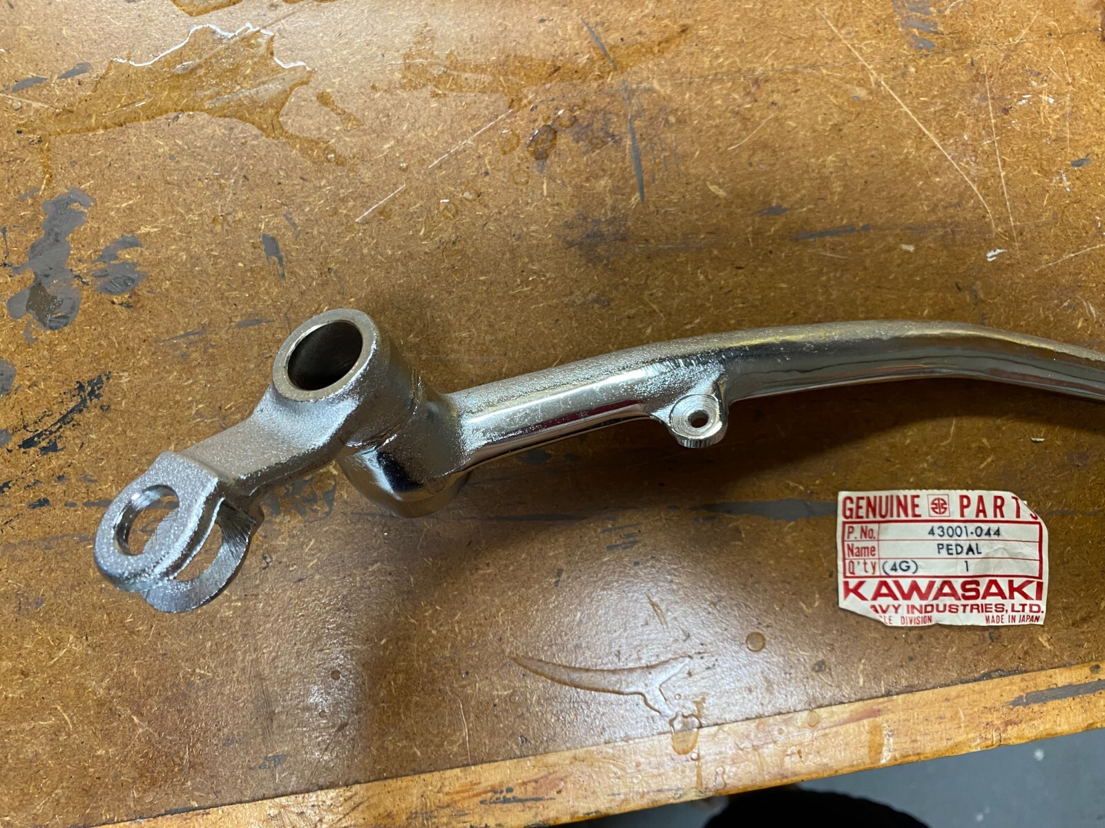 NOS KAWASAKI OEM Z1 CHROME REAR BRAKE PEDAL 43001-044 | eBay