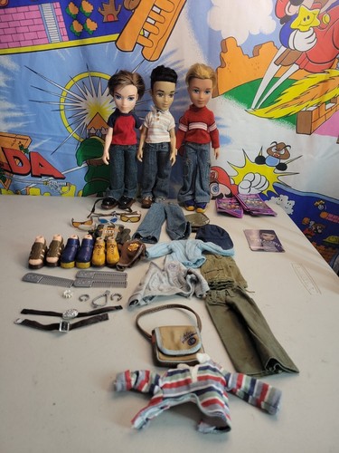 Bratz 2003 Funk Out Boyz Dylan Lot Of 3 Different With Clothes ...