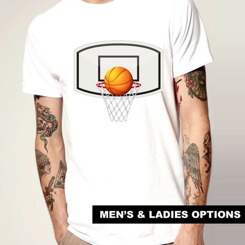 Cool T-Shirts BASKETBALL HOOP Net Player TShirt Sport Team Coach Slam ...