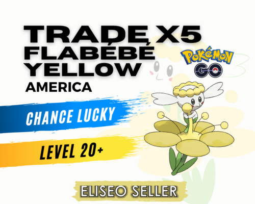 Pokemon Flabébé Yellow GO - Flabebe Yellow x5 - Regional Kalos | eBay