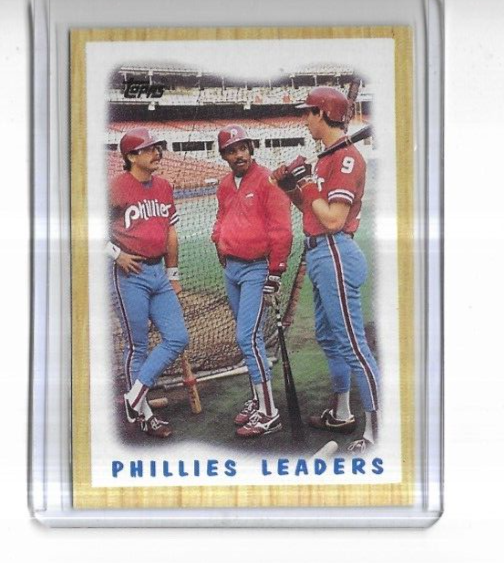 1987 Topps #481 Team Leaders Philadelphia Phillies | eBay