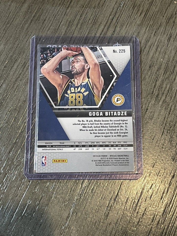 2019-2020 Panini Mosaic Basketball Giga Bitadze #225 Base Rookie RC | eBay