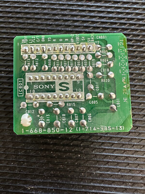 Sony PVM-20M2MDU "S" Caption Decoder PCB 1-668-850-12 | eBay