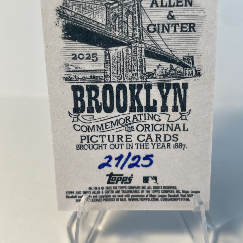 2025 Topps Allen & Ginter Mini BROOKLYN BACK Andre Lotterer /25 Rare ...