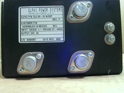 Elpac Power Systems OLV60-24 N/OVP 120/240 input 440hz output 2 | eBay