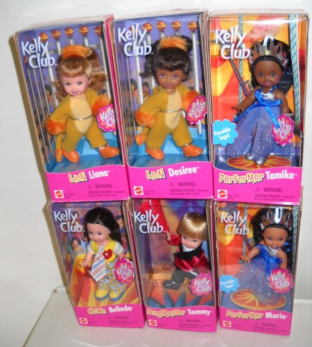 #8556 NRFB Mattel Barbie Kelly Club Set of 6 Circus Dolls | eBay