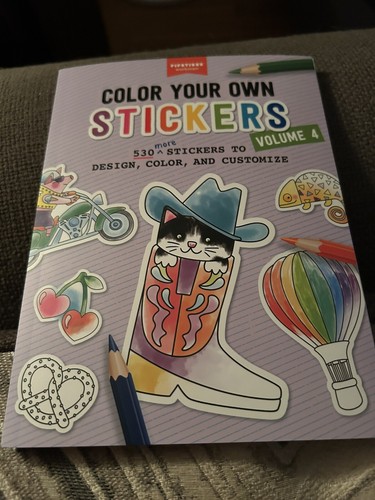 Color Your Own Stickers Book Vol 4 - 530 STICKERS! | eBay