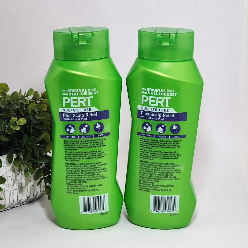Pert 2-in-1 Shampoo & Conditioner Plus Scalp Relief Aloe Mint 25.4 fl ...