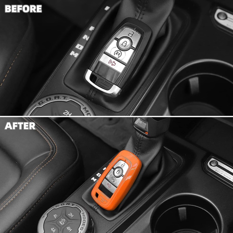 Key Fob Cover Case Key Holder Shell Remote For Ford Bronco/Bronco Sport ...
