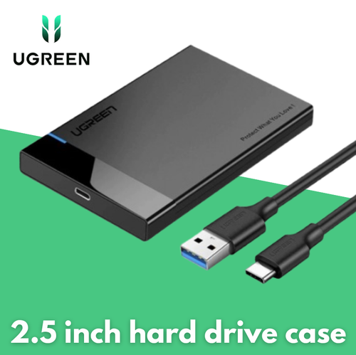 2.5'' Inch USB-C 3.1 Type C Hard Drive Disk Metal Enclosure HDD SSD ...