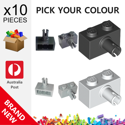 10x Genuine LEGO™ - Modified 1 x 2 with Pin Bricks - 44865 New Brick ...