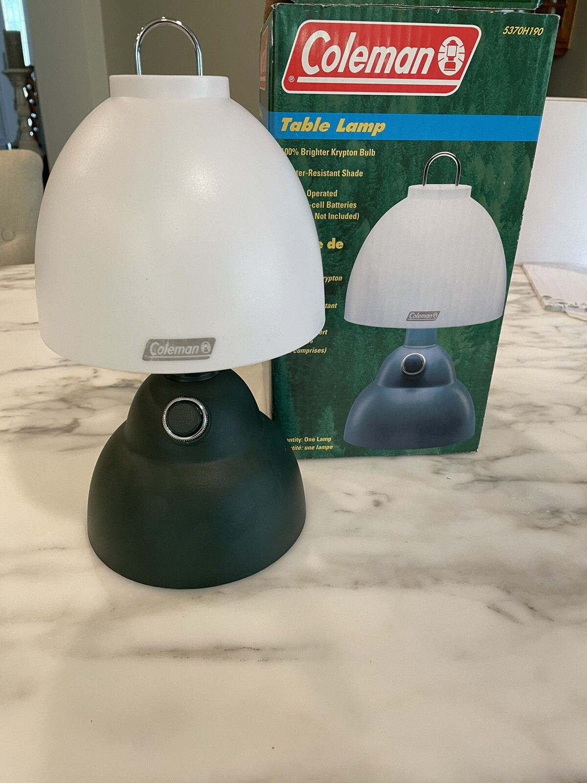 Coleman Camping Table Lamp Battery Operated Krypton Bulb 5370h190 for ...