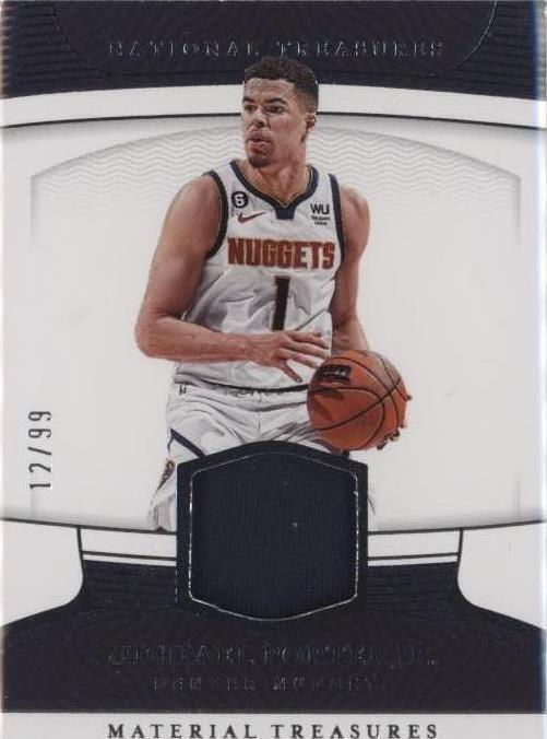 2022-23 Panini National Treasures - Material Treasures Michael Porter ...