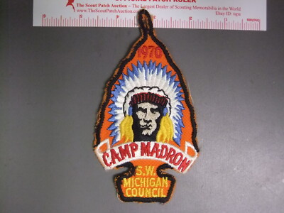 Boy Scout Camp Madron 1970 patch MI 0352LL | eBay