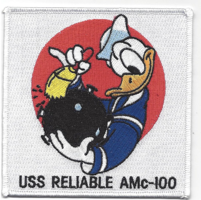 4.5" NAVY USS RELIABLE AMC-100 EMBROIDERED PATCH | eBay