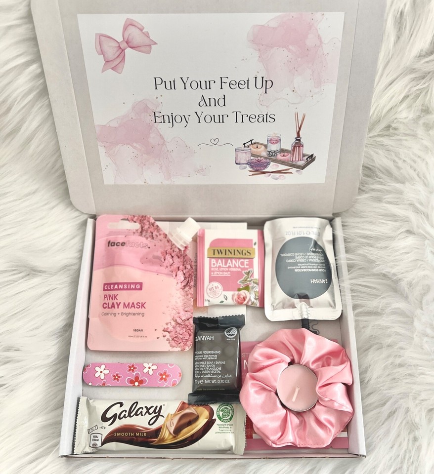 Ladies Pamper Hamper Gift Spa Box Set For Her Personalised Letterbox ...