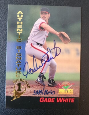 Gabe White 1994 Signature Rookies Auto AU #47 Colorado Rockies | eBay
