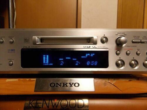 ONKYO Hi-MD Mini Disc Recorder MD-133 Silver High Speed Audio MDLP SP ...