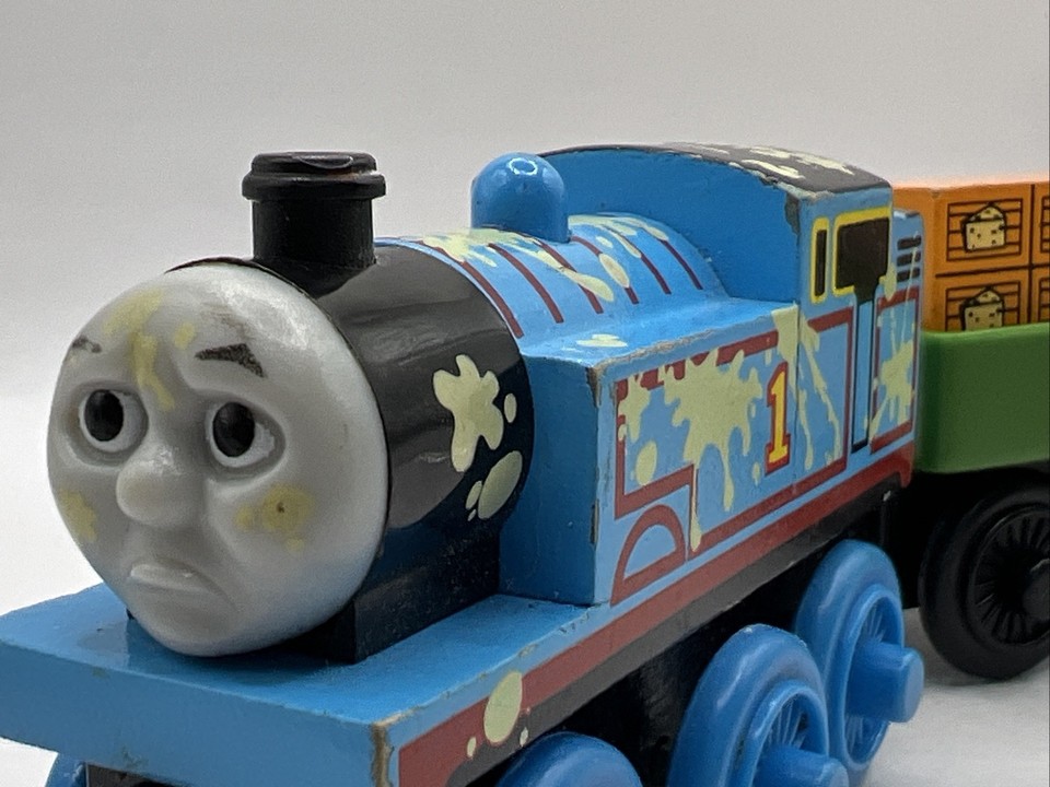 Thomas & Friends Wooden Train CHEESE COVERED THOMAS & LAUNCHING CHEESE ...