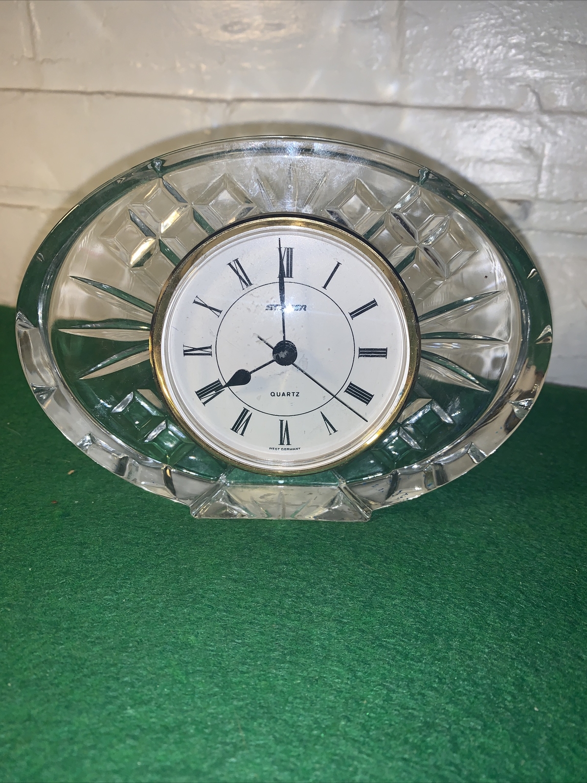 Staiger Crystal Clock Quartz - Made in West Germany Battery Operated 4 ...