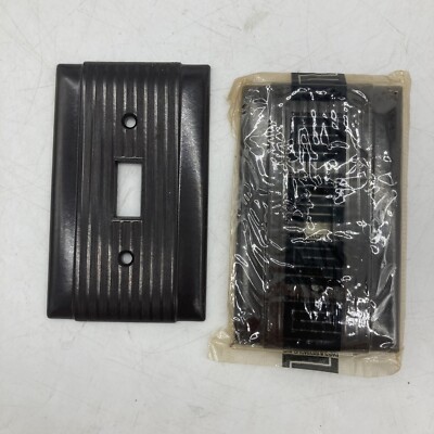 Switch Plates & Outlet Covers - Uniline Brown Bakelite