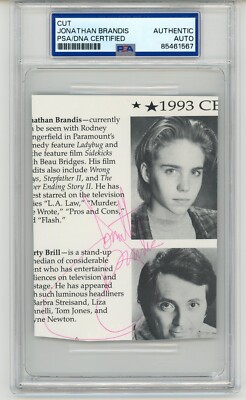 Jonathan Brandis ~ Signed Autographed Red Ink Signature Photo ~ PSA DNA ...