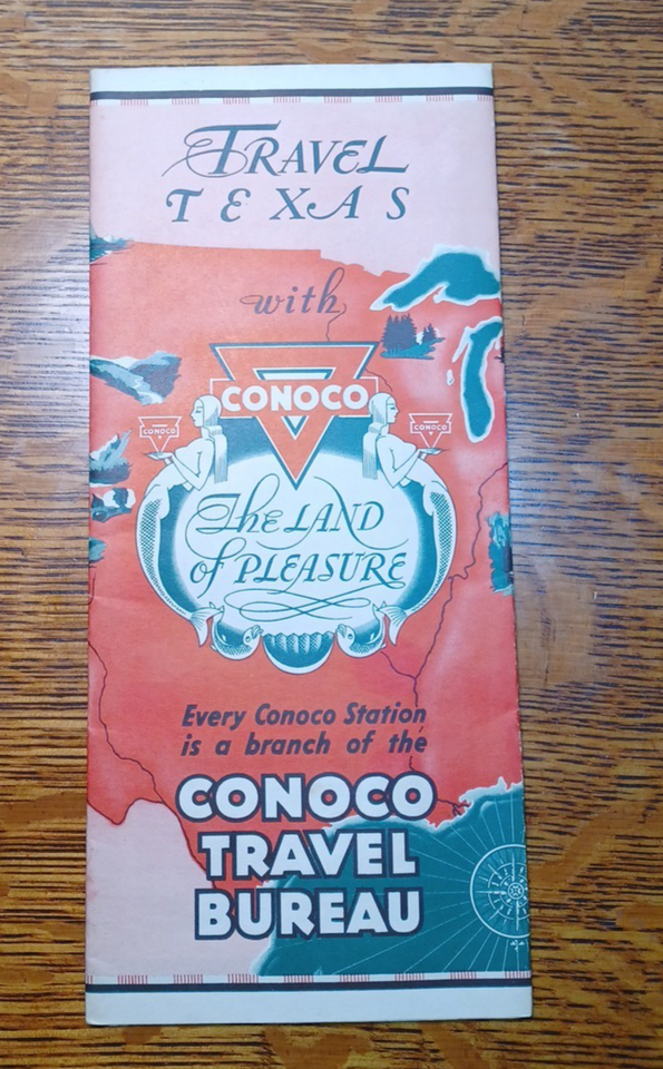 1930's Conoco Texas & United States Fold-Out Map RRP 861 | eBay