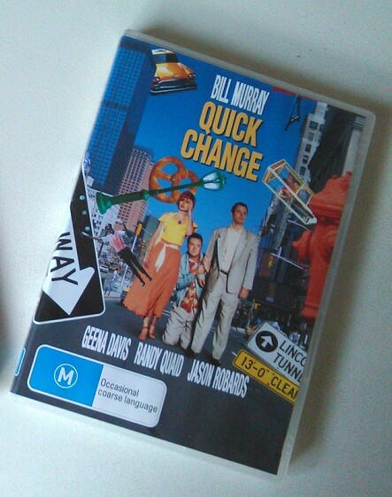 QUICK CHANGE dvd RARE. bill murray REGION 4 geena davis COMEDY randy quaid 1990 9325336025017 | eBay