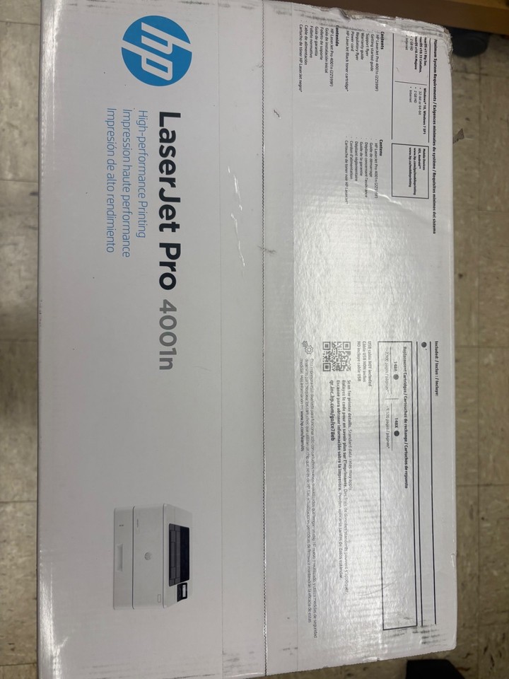 HP LaserJet Pro 4001n Laser Printer. New sealed box | eBay