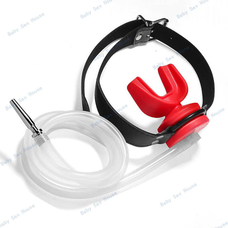 Binding Harness Slave Urinal Flow Into Mouth Plug Gag Catheters Harness ...