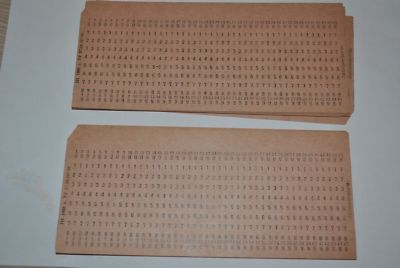 20 pcs USSR Computer Mainframe Punch Card Perforated 1980s | eBay