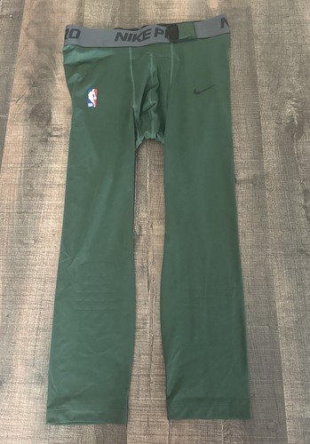 Nike Pro NBA Compression 3/4 Pants Team Issued Dri-Fit Green (DN1547 ...