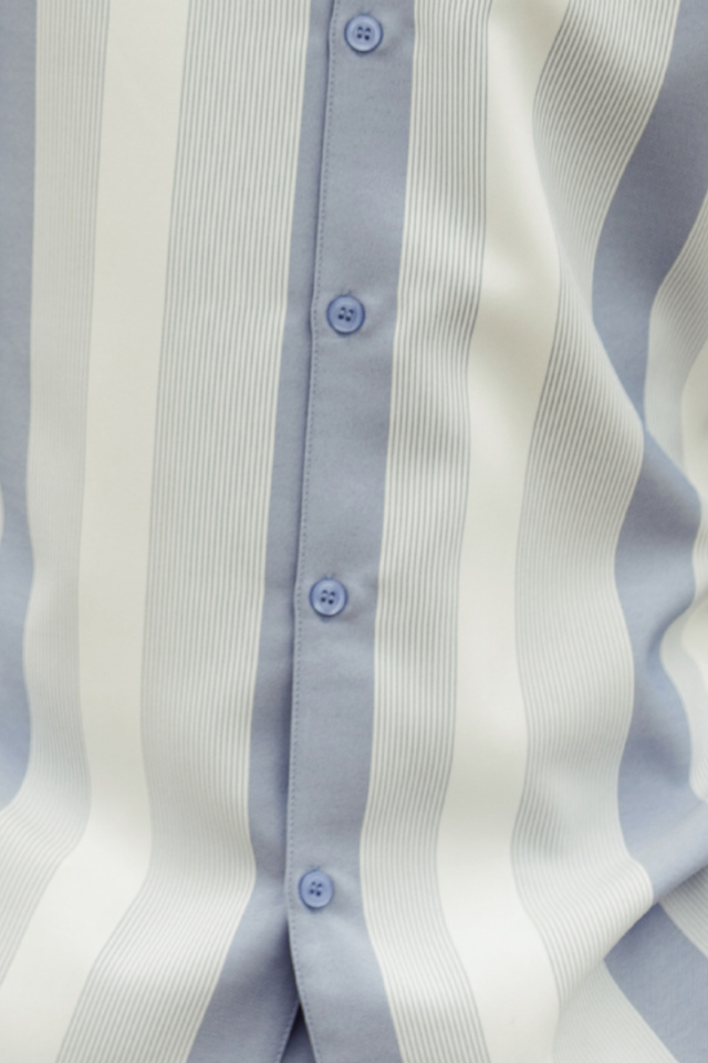 Men's CHAMBRAY Vertical Stripes 2-Piece Walking Suit Set in- LAR-36 ...