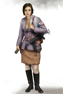 woman guerrilla with weapons WW2 Photo Glossy 4*6 in ε029 | eBay