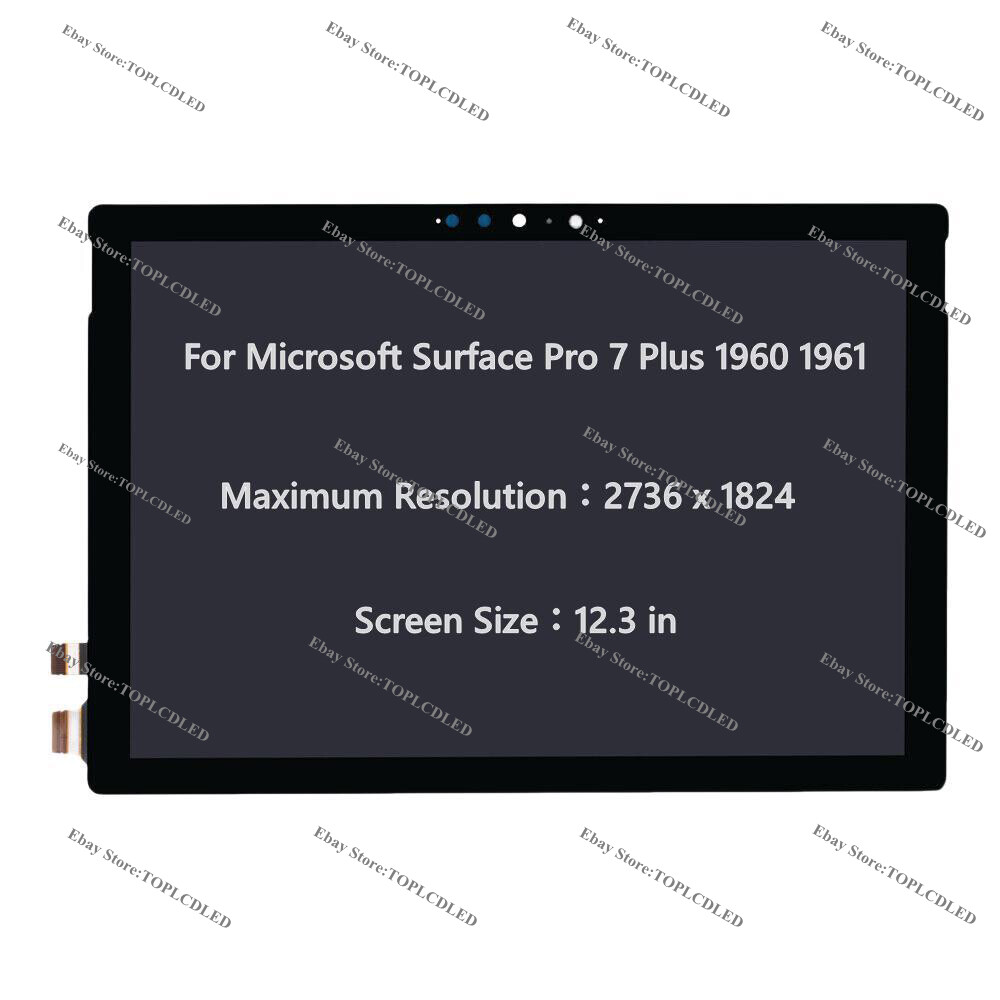 Microsoft Surface Pro 7 Plus 1960 12" LCD Touch Screen Display Digitize ...
