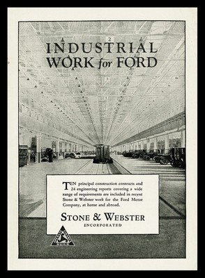 1928 Ford Model T Factory Original Magazine Ad - Stone & Webster ...