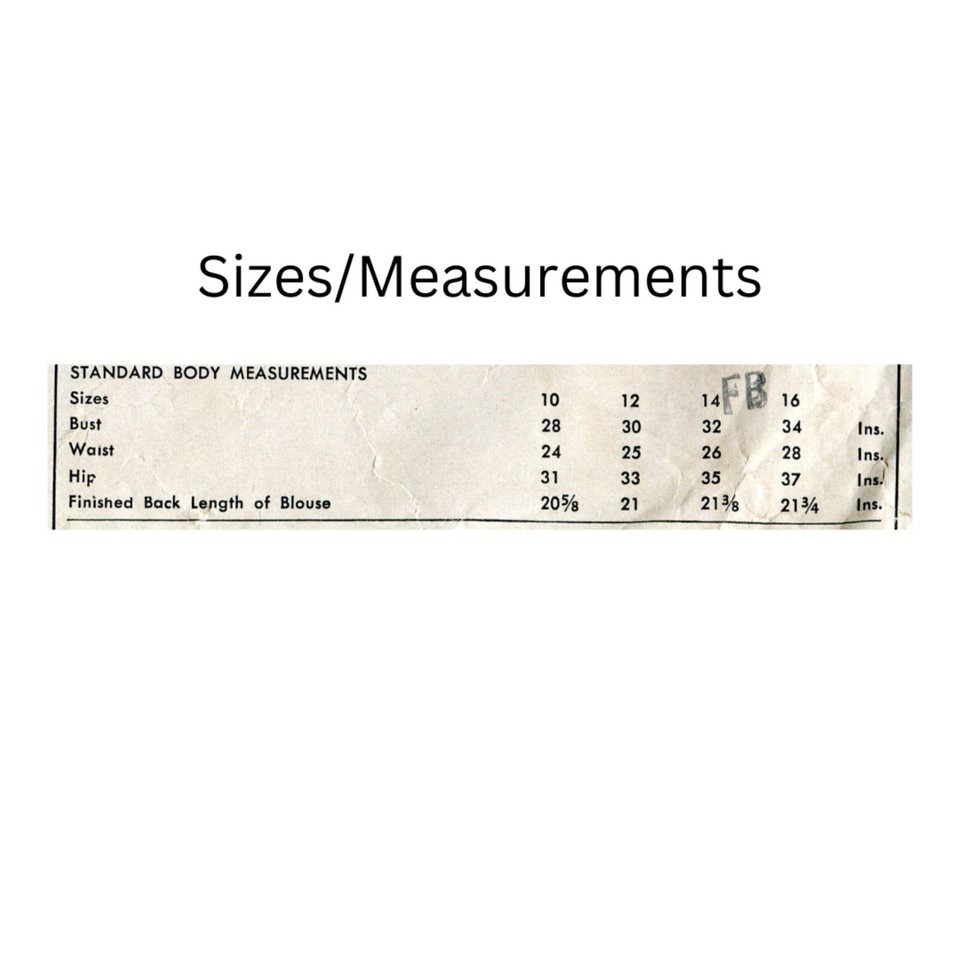 Vintage '52 Simplicity Blouse Pattern #3955 CUT Teen Size 10 -Size ...