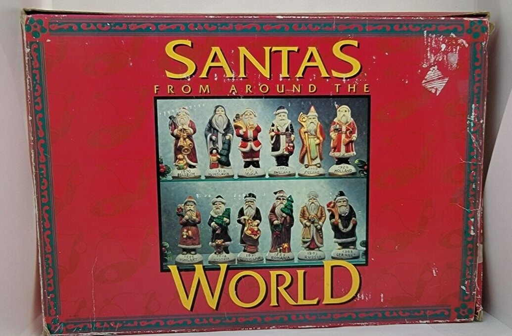 12 Vintage Ceramic Santa Clauses SANTAS FROM AROUNT THE WORLD Figurines ...